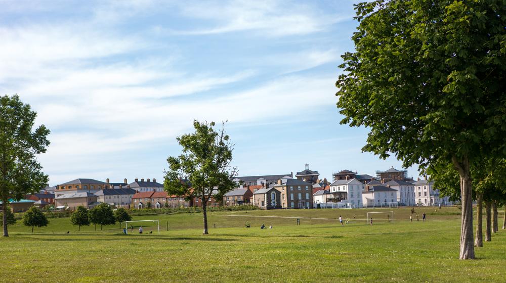 Green spaces in Poundbury